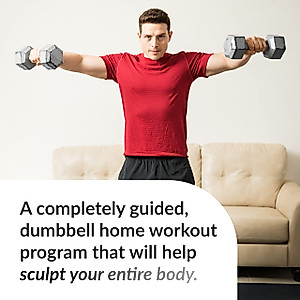 The Dumbbell Home Workout Journal. 13-Week Program. Fitness Planner,Fitness Journal,Workout Notebook.