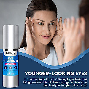 Luma By Laura Day & Night Tripeptide Cream for Under Eye Bags, Dark Circles, Puffiness, Wrinkles & Crow’s Feet - 1oz. (30ml)