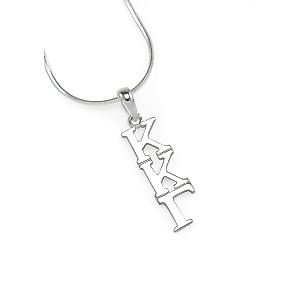 The Collegiate Standard Kappa Kappa Gamma Sterling Silver Lavaliere Pendant