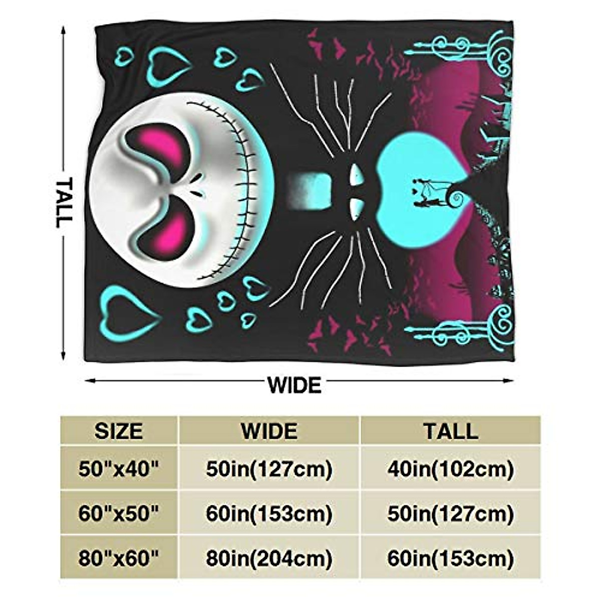 Christmas Blanket Flannel Throw Blanket Ultra Soft Warm Plush Bedding for Couch Bed Living Room Sofa 50X40 Inch