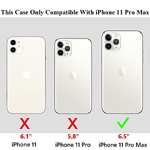 Vofolen Case for iPhone 11 Pro Max Case Wallet Credit Card Holder Slot Sliding Door Hidden Pocket Dual Layer Hybrid Bumper Armor Protective Hard Shell Back Cover for iPhone 11 Pro Max 6.5 Rose Gold