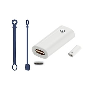 Charging Only, Not Support Pairing (USB-C to Pencil Adapter), USB C to Pencil Adapter Compatible for Charging Pencil (1st generation) with USB-C Cable, iOS Female to Type-C Female Adaptor Charger