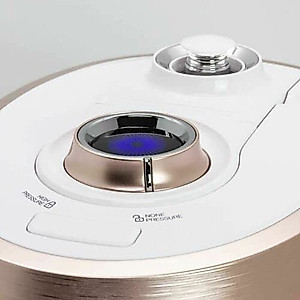 cuckoo CRP-RT0609FW | Twin Pressure rice cooker 6 cup & Warmer with High Heat, GABA, Mixed, Scorched, Turbo, Porridge, Baby Food, Steam (Hi/NonPressure) and more, Made in Korea | White-Renewed