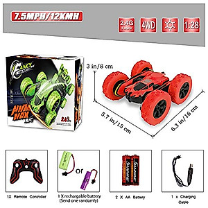 Joyjam Remote Control Car for Boys 4-10, 360° Rotation RC Stunt Car Off Road RC Toys Cars for Kids and Adults, 2.4Ghz Remote Control Truck High Speed Racing Car, for Boys Girls Christmas Birthday Gift