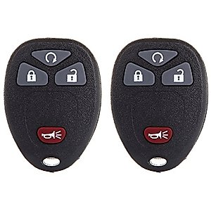 cciyu 2x Keyless Entry Remote Replacement for Chevy for Silverado for Tahoe/for GMC Sierra Yukon/for Saturn Outlook Vue/for Suzuki for Pontiac/for Cadillac/for Buick M3N5WY8109 OUC60270