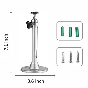 LANTWOO Universal Projector Wall Ceiling Mount Hanger, LCD/DLP Video Projection Mount Bracket Swivels & Tilts for Mini Projector, Silver-Grey