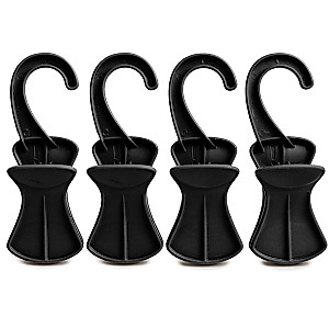 neatfreak (4 Pack Plastic Hanging Accessory Hook Clips Closet Storage Travel Organizer