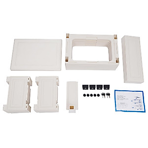 FOGGBET Plastic Drawers Dresser 6 Drawers Plastic Closet Drawers with Lock Tall Dresser Organizer for Clothes Small Closet Organizer Shelf Lockable Storage Cabinet Drawers Organizer (Polar Bear)