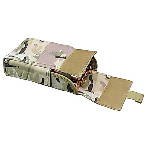 Binboll MOLLE Bullets Bag 16 Rounds Shotshell Nylon Accessory Bag for Belt Waistband Magazine Pouch (CP 25 Holes)