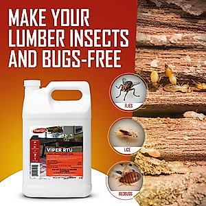 Martins Viper RTU Insecticide Indoor Outdoor Powerful Bug Repellent pest Control Home Defense Insecticide Insect Control Solutions Available with Premium Quality Centaurus AZ Gloves 1 Gal