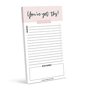 Bliss Collections To Do List Notepad, You've Got This, Magnetic Weekly and Daily Planner for Organizing and Tracking Grocery Lists, Appointments, Reminders, Priorities and Notes, 5"x7" (50 Sheets)