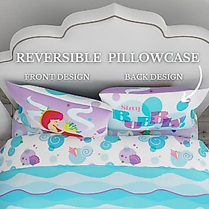 Franco The Little Mermaid Ariel Kids Bedding Super Soft Microfiber Twin Sheet Set (Official Licensed Disney Product)