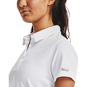 Under Armour Zinger Short Sleeve Golf Polo, White (100)/White, Small