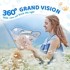 Supet Dog Cone Collar for Dogs After Surgery, Comfortable Dog Cones for Large Dogs to Stop Licking, Soft Dog Cone with Protect Neck Fabric, Protective Elizabethan Collar for Medium Small Dogs Love L