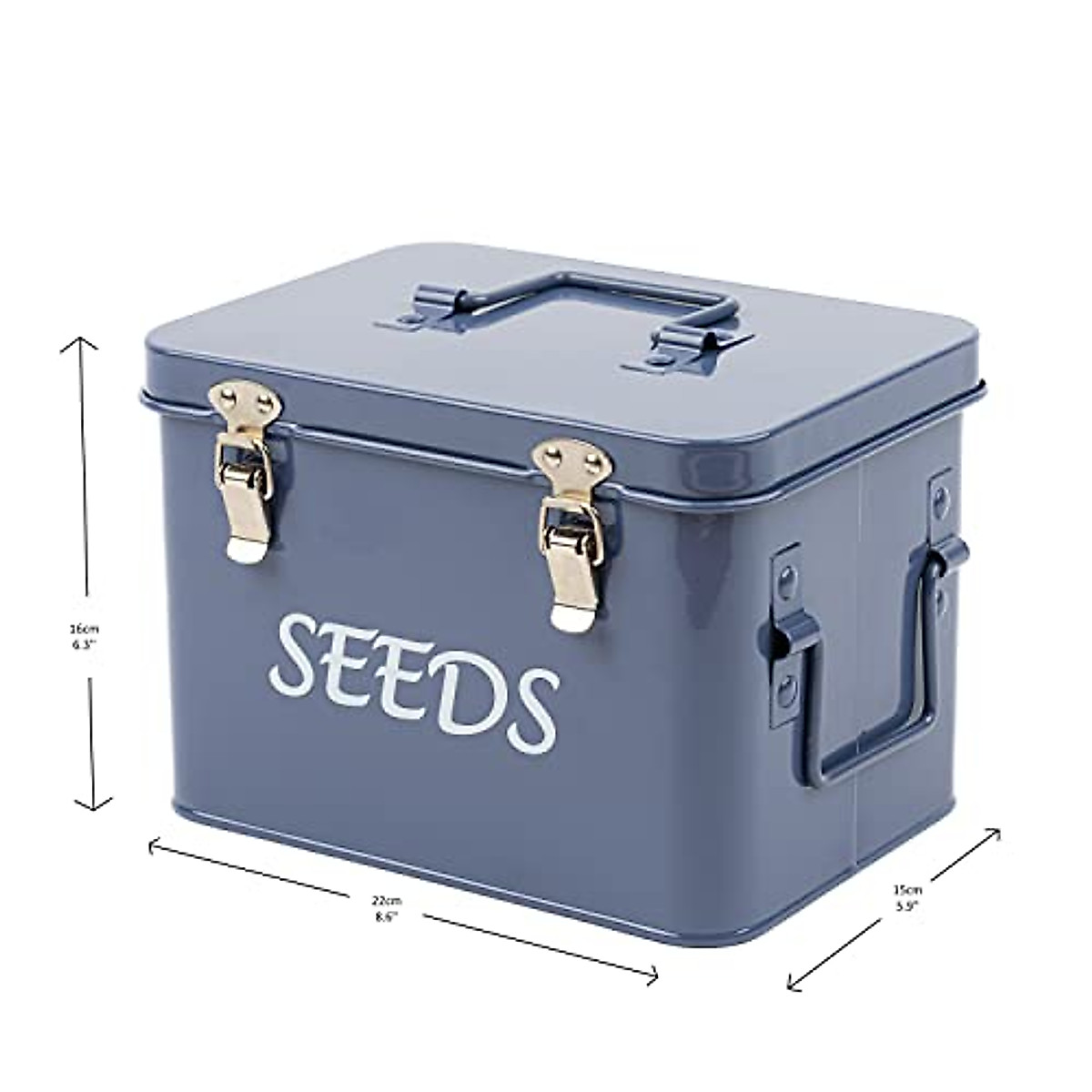 GLOCHYRA Seed Packet Storage Box Garden Seed Storage Organizer - Seed Container Comes with 100 Plant Labels, 10 Seed envelopes, Marker Pen