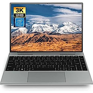 XOPPOX 13.5’’ Laptop Computer, Newest UHD 3000 x 2000 Clear Screen PC Laptops, Windows 10 Home with Intel Celeron N4020 Dual Core 8GB RAM 128GB SSD for Students School Office, Gray