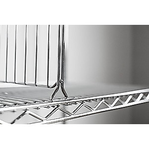Omega 14" Wide Chrome Wire Shelf Divider