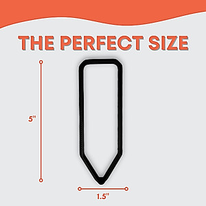 Pencil Cookie Cutter with Easy to Push Design, for Baby Showers, Work Events, and Birthday Celebrations (5 inch)