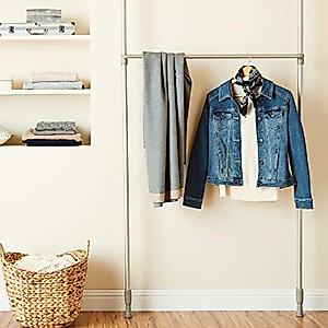 Umbra Anywhere Expandable Rod Curtain Rod and Room Divider (Metallic-Nickel)