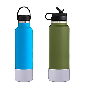 CHEETAH Protective Boot for Hydroflask Water Bottle 12oz - 40oz, BPA Free Bottom Silicone Sleeve Cover, Compatible with All Water Bottles with Bottom Width of 2.87-3.56in (12-24oz, Fog)