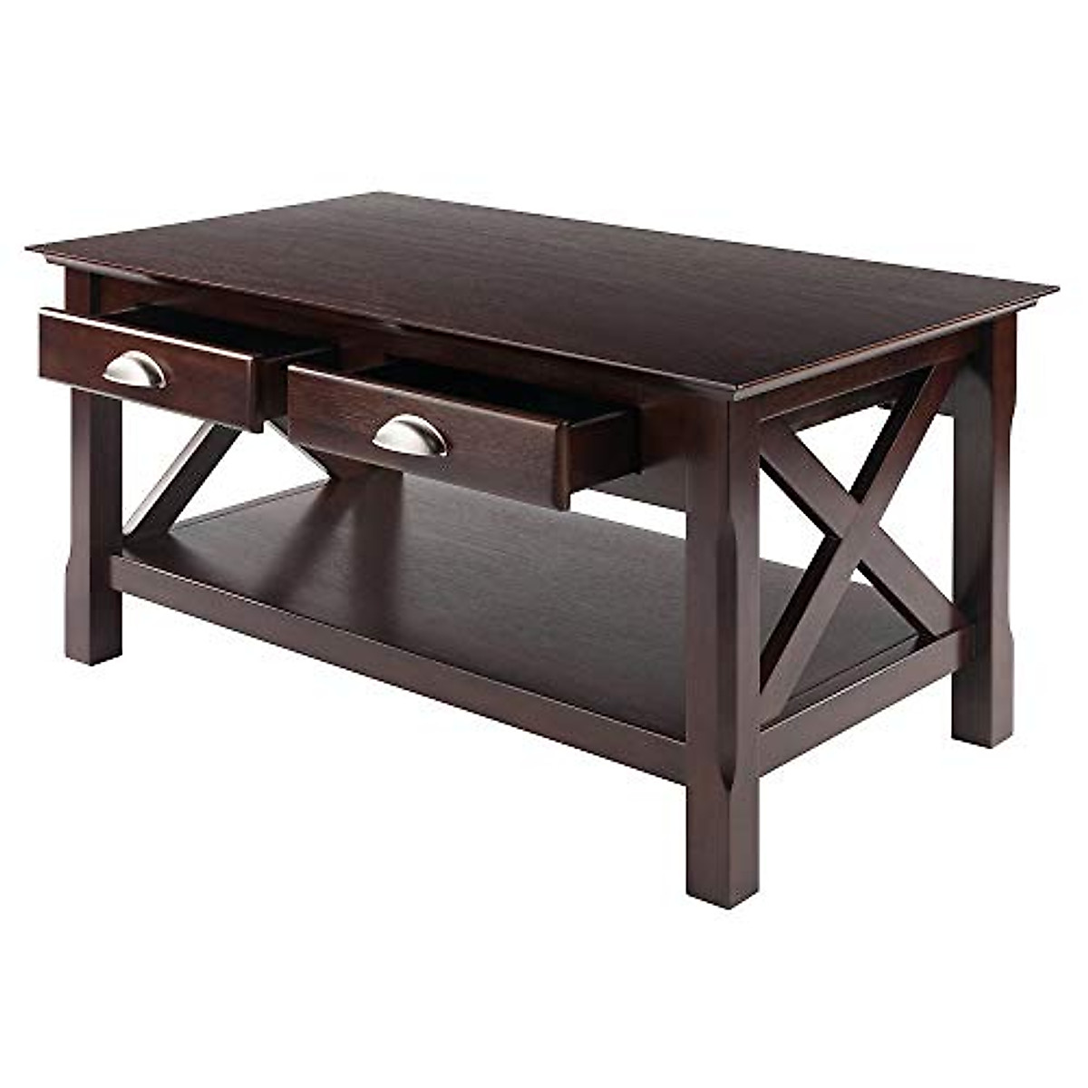 Winsome Xola 18 x 37 x 21-Inch Composite Wood Coffee Table, Cappuccino (40538)