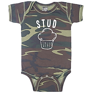Stud Muffin Funny Baby Boy Bodysuit Infant - Camouflage - Newborn