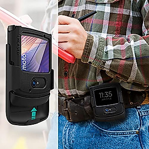 Encased DuraClip Holster for Motorola RAZR 5G Belt Clip Case (Ultra Slim, Flip Design)
