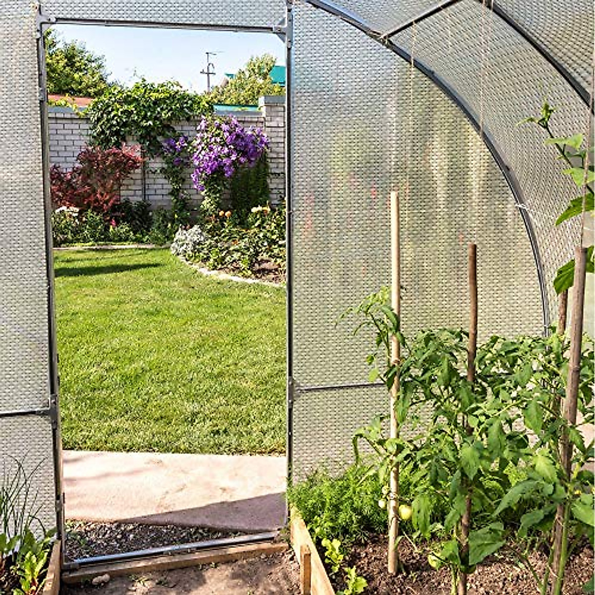 Easy Gardener 74020PS, Sun Screen Fabric, Reduce Temperature, Provide Shade, 6’ X 20’. Teal Green