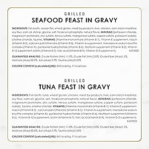 Fancy Feast Grilled Wet Cat Food Seafood Collection in Wet Cat Food Variety Pack - (30) 3 Oz. Cans