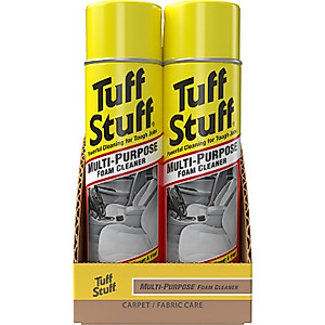 Tuff Stuff Multi-Purpose Foam Cleaner, Use on Car Interior, Furniture, Carpet, 22 Oz Each