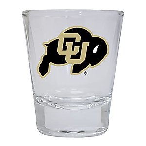 R and R Imports Colorado Buffaloes Round Shot Glass Officially Licensed Collegiate Product