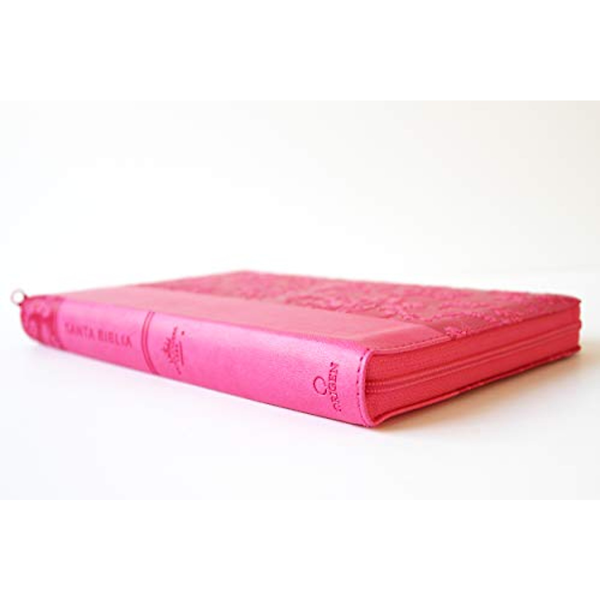 Biblia Reina Valera 1960 letra grande. Símil piel fucsia, cremallera, índice, ma nual / Spanish Bible RVR 1960. Handy Size, Large Print, Leathersoft