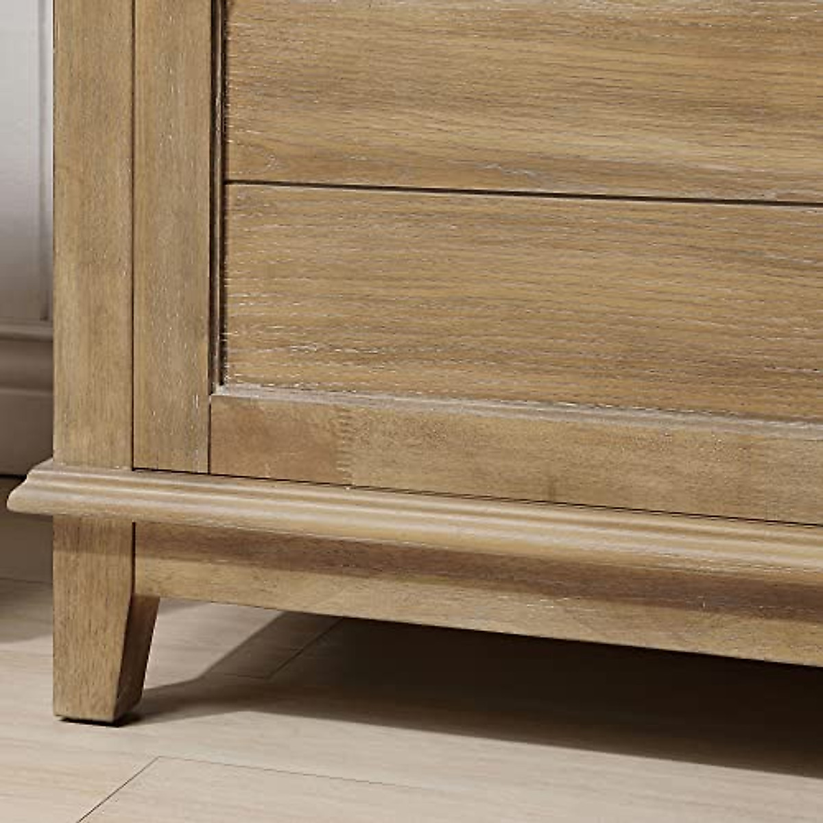 OVE Decors Edenderry 72" Double Undermount Sink Bathroom Vanity with Cultured Marble Countertop and Barn Doors, Pre-Assembled | Backsplash Included | 03 Drawers and Power Bar, 72 inches, Rustic Almond