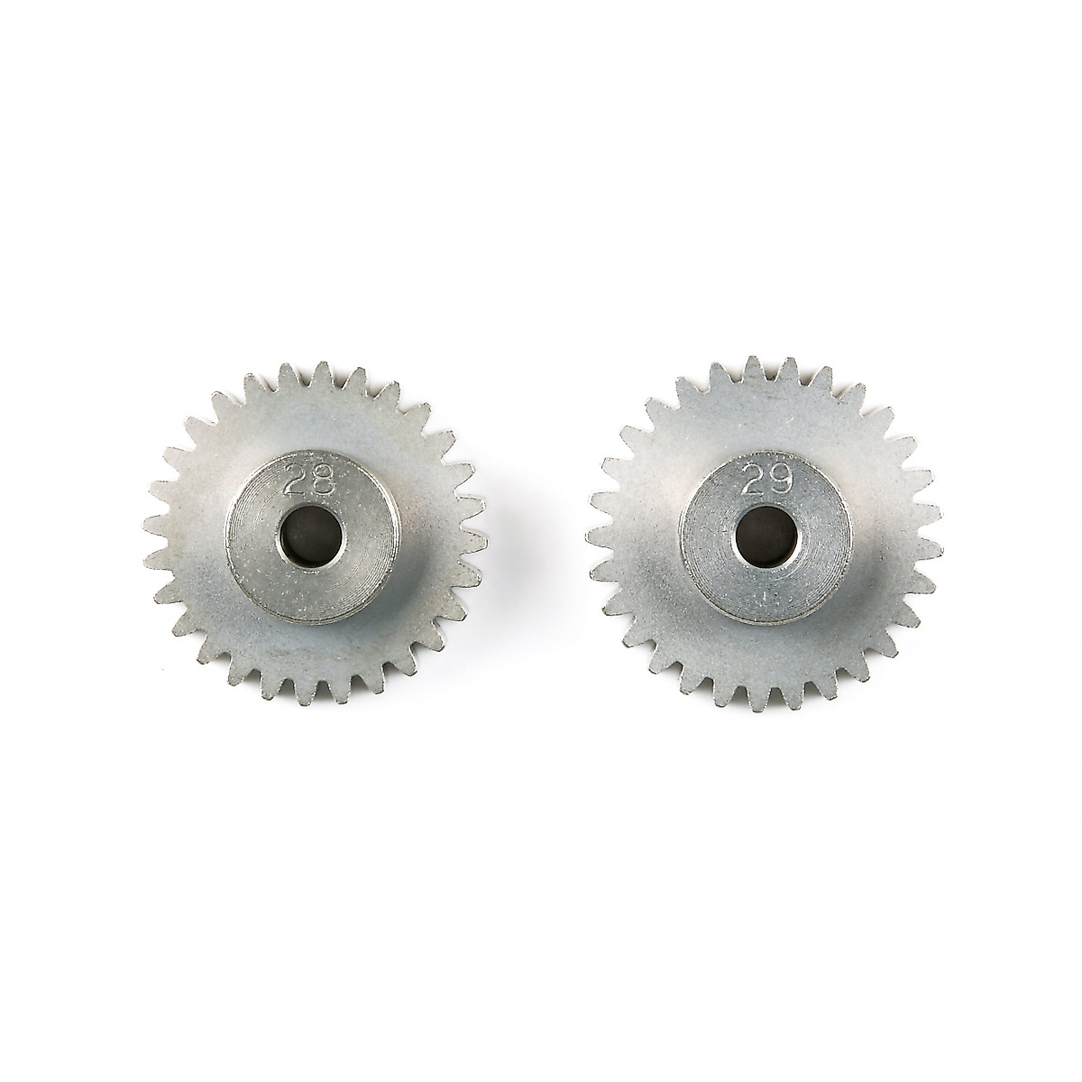 Tamiya 300054229 – FF 03 Pinion Gear 28/29Z Module 0.6, Flour
