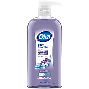 Dial Body Wash, Calm & Soothe Lavender & Jasmine Scent, 23 fl oz, Pack of 3