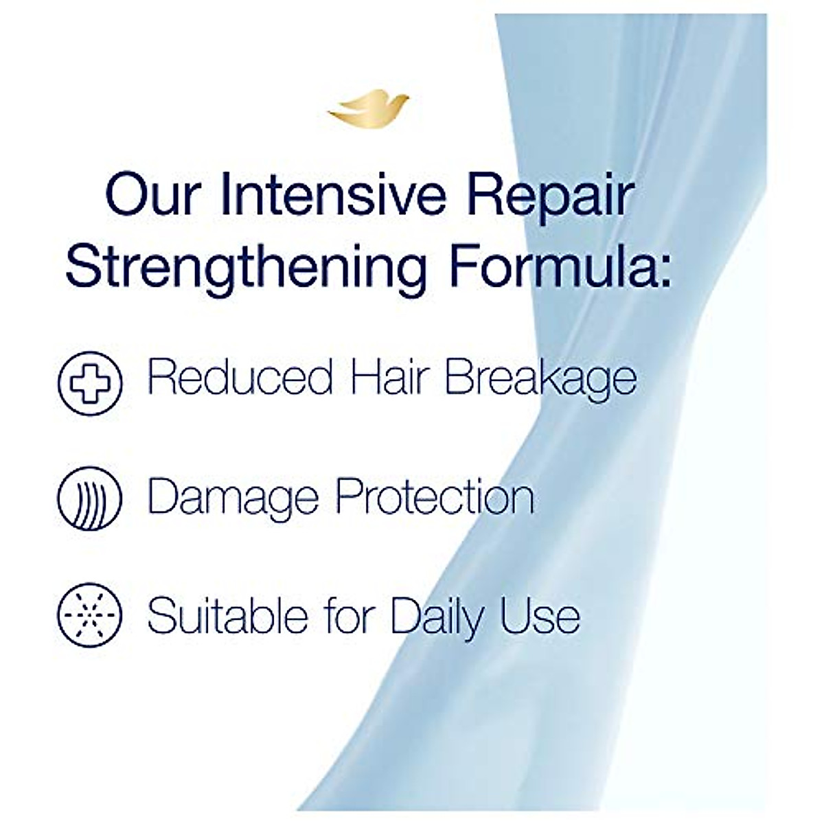 Dove Nutritive Solutions Strengthening Shampoo for Damaged Hair Intensive Repair Dry Hair Shampoo With Keratin Actives 12 oz