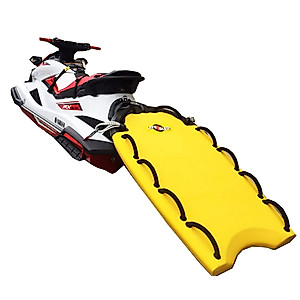 LS1 LifeSled 1.0 Water Rescue Sled for Extreme Extraction Conditions, Professional Emergency Water Extraction Board Used w/Jet Ski by Lifeguards, Fire & Rescue (Yellow)