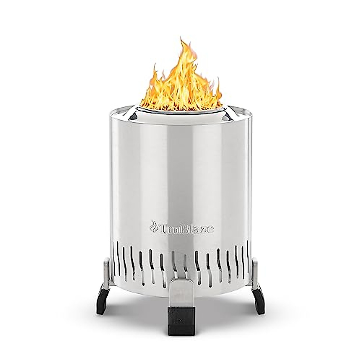 Tabletop Fire Pit with Stand, Mini Outdoor Smokeless Firepit, for Backyard, Patio, or Camping, Travel Bag, (6) Firestarters, & Wood Pellets Included