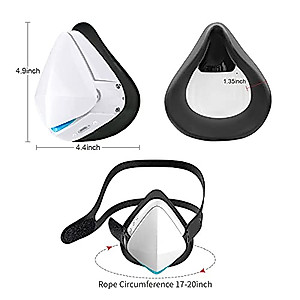 Belovedone Personal Wearable Air Purifiers Smart Electric Respirator Reusable Portable Rechargeable Purifier for Men Women (Deluxe Plus, White)