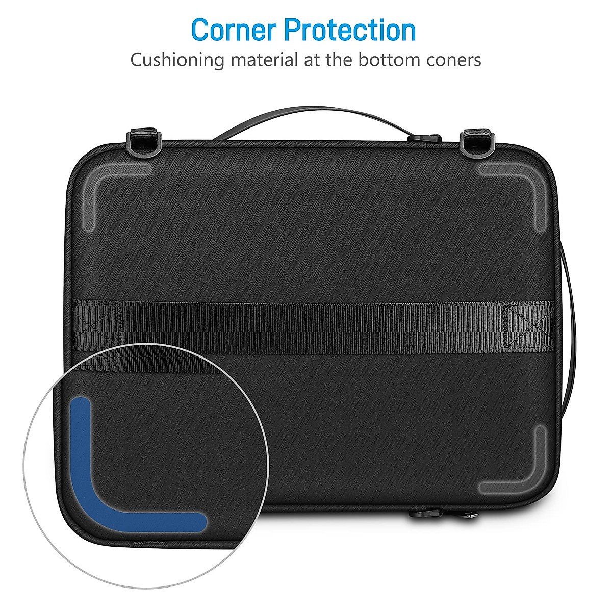 Fintie Bundle: Hard Shell Case for MacBook Pro 13 Inch A2338(M2 M1) A2251 A2289 A2159 A1989 A1706 A1708 + 13.3" Laptop Shoulder Bag Briefcase with Luggage Strap