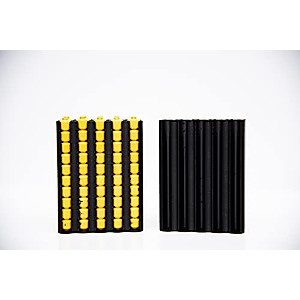 3d Printed Head Storage holder Organizer compatible with lego heads. Container holds up to 100 heads. comes with lid. Made in USA (black) AFOL KFOL