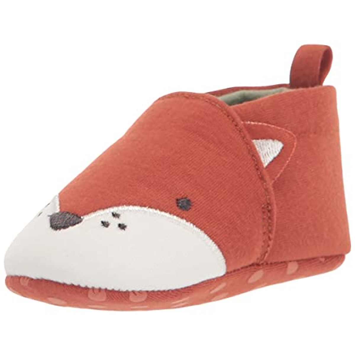 Gerber Baby Moccasins Crib Shoes Newborn Infant Neutral Boys Girls, Fox Orange, 0 3 Months Unisex