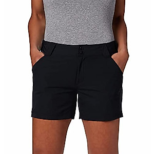 Columbia Womens Coral Point Iii Athletic Shorts, Black, 10 US