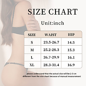 Aijolen Adjustable G-string Thong for Women Cotton Stretch Underwear T-Back Lace Panties Low Waist Tangas Sexy S-XL