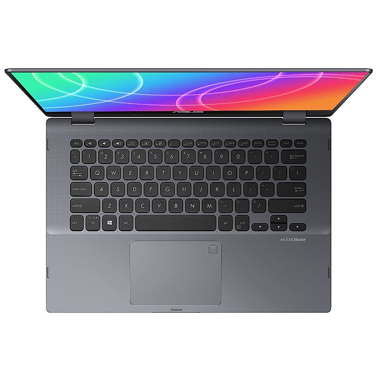 Asus VivoBook Flip 14 Laptop, 14" FHD Touch, Intel Core i3-10110U, 4GB DDR4, 128GB SSD, Fingerprint, Windows 10 Home in S Mode, Star Gray, TP412FA-WS31T