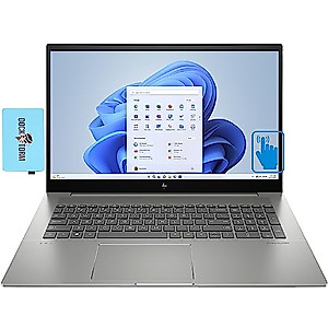 HP Envy 17t 17.3" Touchscreen FHD IPS Laptop (Intel i7-13700H 14-Core 1.70GHz, 64GB RAM, 2TB PCIe SSD, Intel Iris Xe, Backlit KYB, 2 Thunderbolt 4, WiFi 6E, BT 5.3, Win 11 Pro) Bundle w/DKZ Hub
