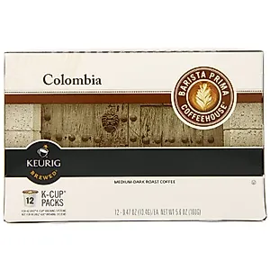 Barista Prima Coffeehouse Coffee, Keurig K-Cups, Colombia, 72 Count