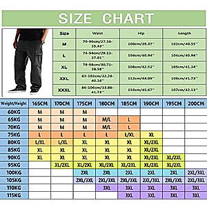 Casual Pants Slim fit with Zipper Pockets Men's Fleece Lined Pants Water Resistant Warm Sweatpants Thermal Winter Running Athletic Joggers with Pockets Men's Gym Training MAIUS31011HOT0293 Black
