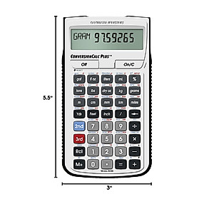 Calculated Industries 8030 ConversionCalc Plus Ultimate Professional Conversion Calculator Tool for Health Care Workers, Scientists, Pharmacists, Nutritionists, Lab Techs, Engineers and Importers