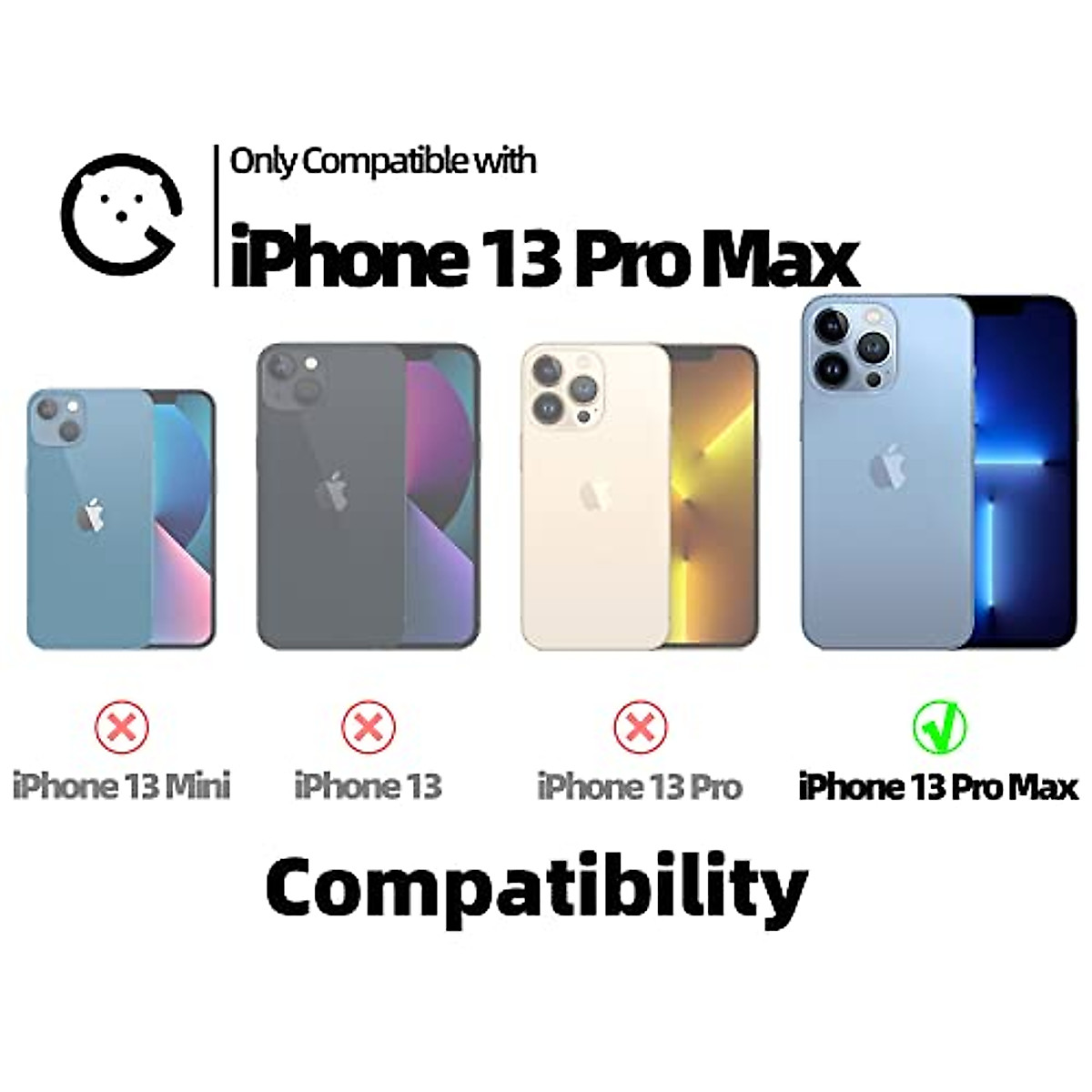 Ginkgonut Compatible with iPhone 13 Pro Max Case for Women/Girls, Cute 3D Laid Desgin Soft Silicone Shockproof Raised Bumper Corners Case for iPhone 13 Pro Max（Silver）